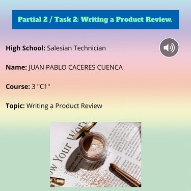 Book Creator | Writing a Product Review.