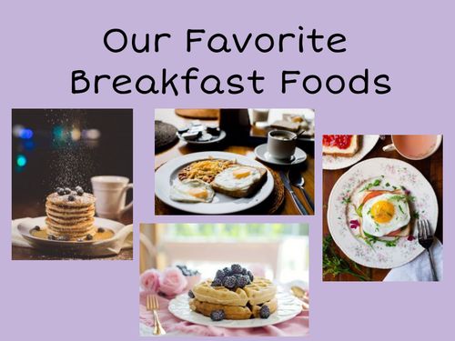 Book Creator | Our Favorite Breakfasts