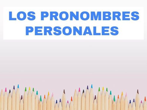 Book Creator | Ebook Los Pronombres Personales