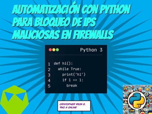 Book Creator | Automatización Python Bloqueo Ips