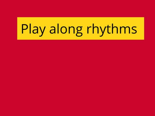 Book Creator | Play along rhythms