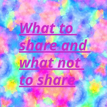 Book Creator | What to share and what not to share