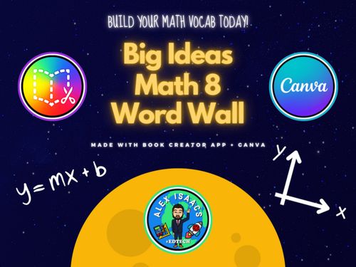Book Creator | Math 8 Digital Word Wall