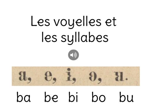Book Creator | Les voyelles et les syllabes