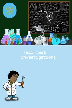 Book Creator | Fair Test investigation