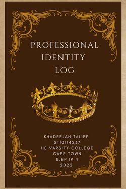 Book Creator | Professional Identity Log