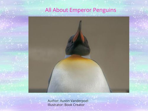 Book Creator | All About Emperor Penguins