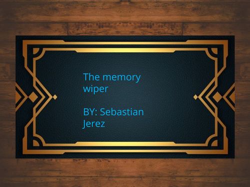 Book Creator | The Memory Wiper