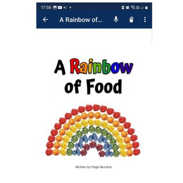 Book Creator | A rainbow of food