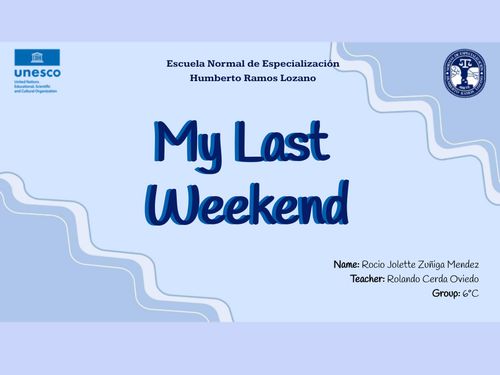 Book Creator | My Last Weekend