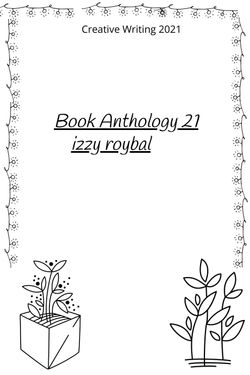 Book Creator | Izzy - Creative Writing anthology