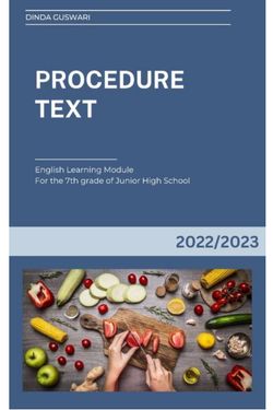 Book Creator | MODUL PROCEDURE TEXT DINDA GUSWARI