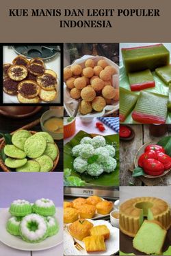Book Creator | KUE MANIS DAN LEGIT POPULER KHAS INDONESIA