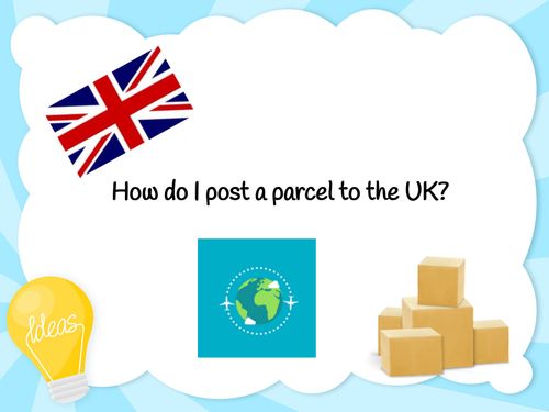 Book Creator | How do I post a parcel to the UK