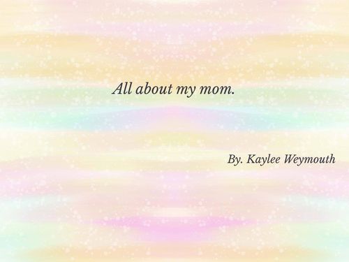 Book Creator | All About My Mom