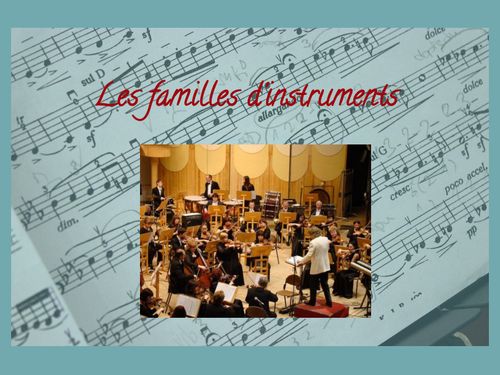 Book Creator | Les familles d'instruments
