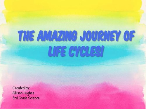 Book Creator | The Amazing Journey of Life Cycles!
