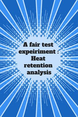 Book Creator | A fair test experiment