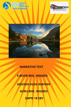 Book Creator | E-BOOK NARRATIVE TEXT