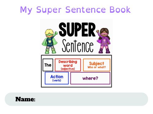 Book Creator | My Super Sentence Book