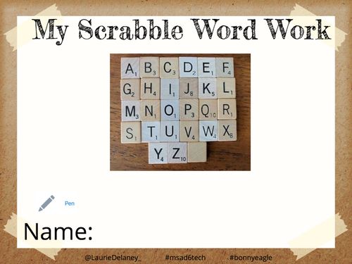 Book Creator | My Scrabble Word Work