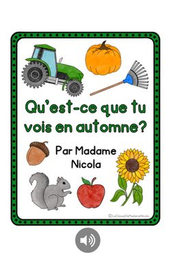 Book Creator | Qu'est-ce que tu vois en automne?