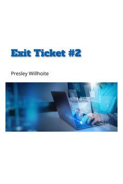 Book Creator | Exit Ticket #2