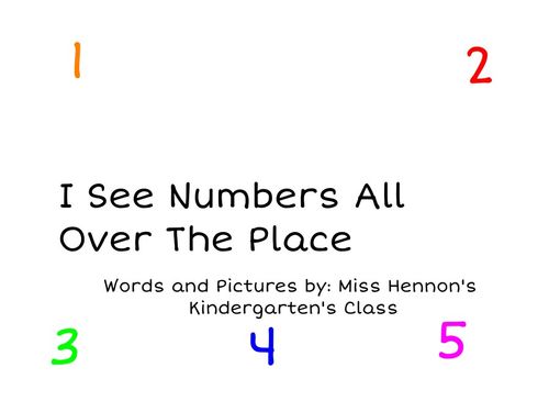 Book Creator | I See Numbers All Over The Place