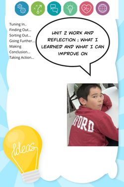 Book Creator | Liam 2 End of Unit Reflection