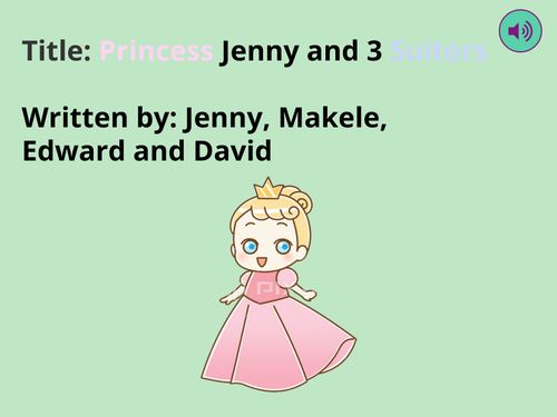 Book Creator | Princess Jenny and the Three Suitors
