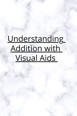 Book Creator | Understanding Addition with Visual Aids
