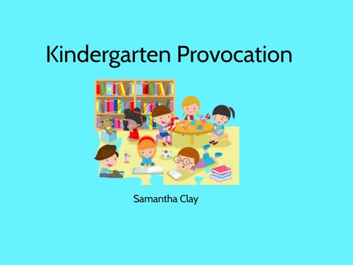 Book Creator | Kindergarten Provocation