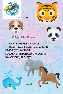 Book Creator - CARTE DESPRE ANIMALE