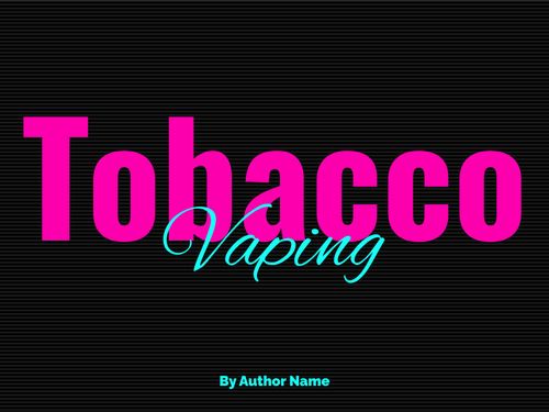 Book Creator | Tobacco and Vaping