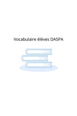 Book Creator | Vocabulaire élèves DASPA