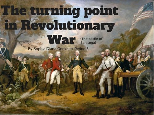 Book Creator | The turning point in the revolutionary war (The battle ...