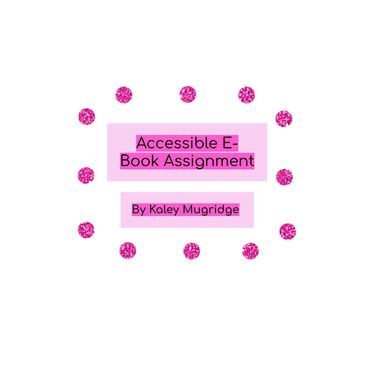 Book Creator | Accessible E-Book Assignment