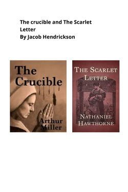 Book Creator | The Crucible and Scarlet Letter Project