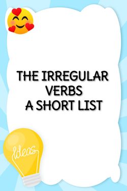 Book Creator | IRREGULAR VERBS