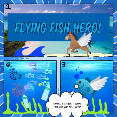 Book Creator | Flying Fish Hero