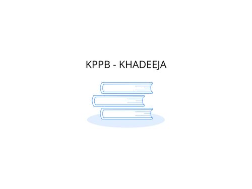 Book Creator | KPPB - KHADEEJA