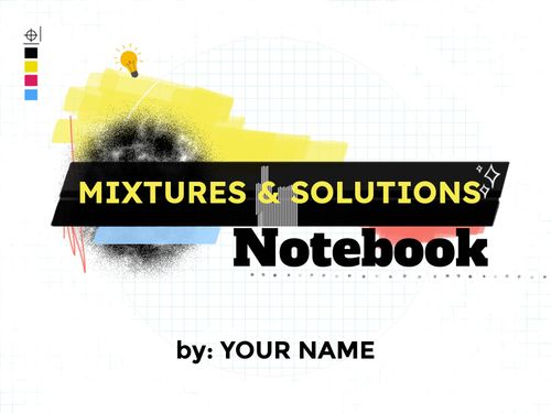 Book Creator | Mixtures & Solutions Notebook