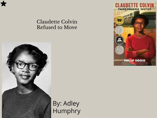 Book Creator | Claudette Colvin