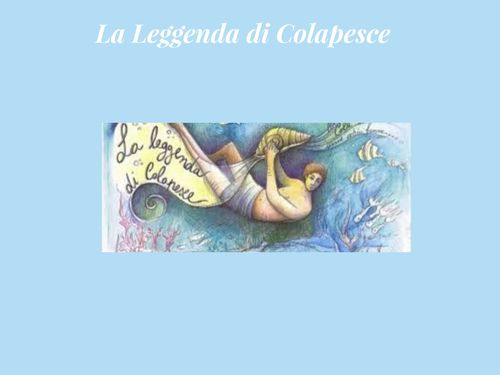 Book Creator | La Leggenda di Colapesce