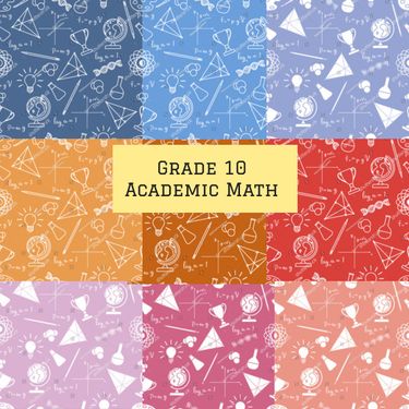 Book Creator | Grade 10 Academic Math