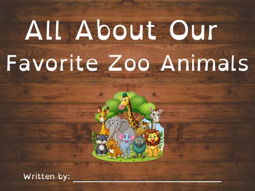 Book Creator | All About Zoo Animals