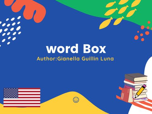 Book Creator | Word Box