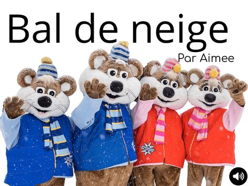 Book Creator | Bal de neige