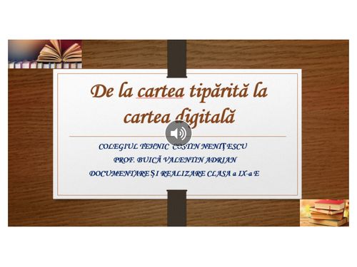 Book Creator | DE LA CARTEA TIPĂRITĂ LA CARTEA DIGITALĂ
