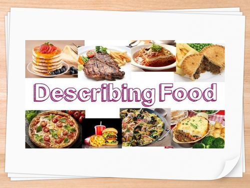 Book Creator | Describing Food